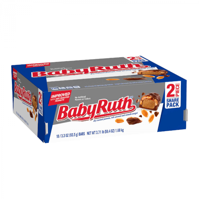 Baby Ruth Bar Twin Bar 3.7oz (104.8g) – My Candy Shack